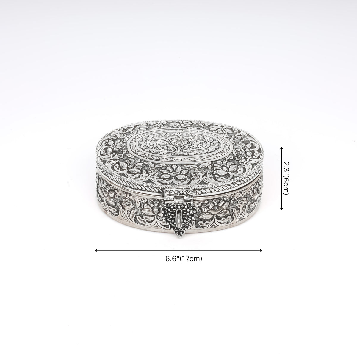 German Silver Oval Multi-Utility Box – Natriel