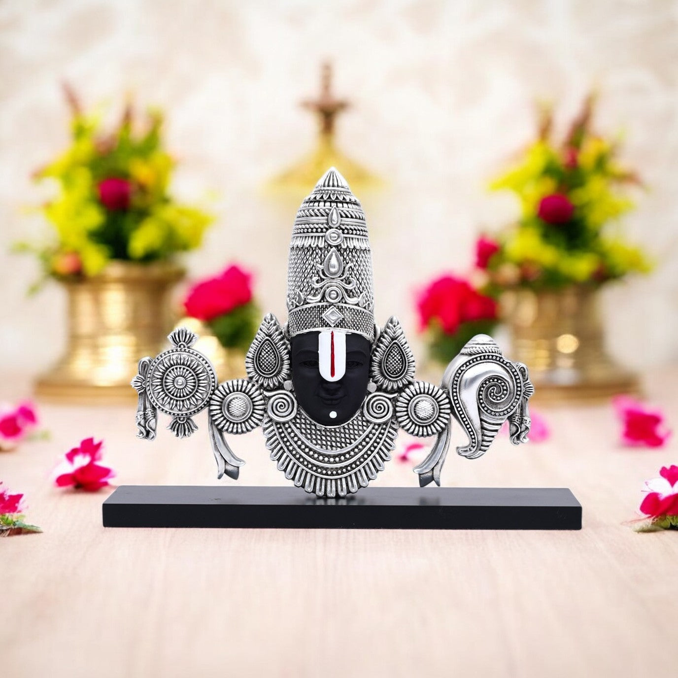Antique Balaji Face Statue – Home Temple Decor – Natriel
