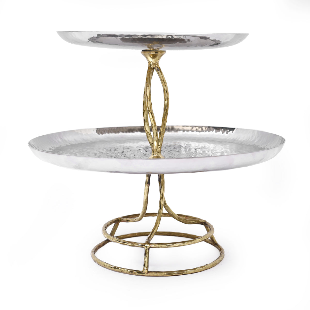Metallic Two-Tier Serving Stand - Kitchen Decor Item – Natriel