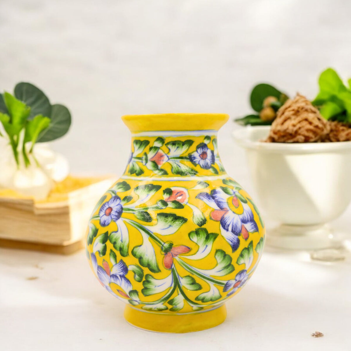 Blue Pottery Flower Vase – Natriel