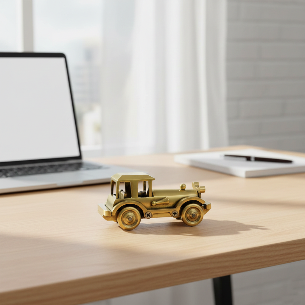 Brass Vintage Motor Car Figurine – Natriel
