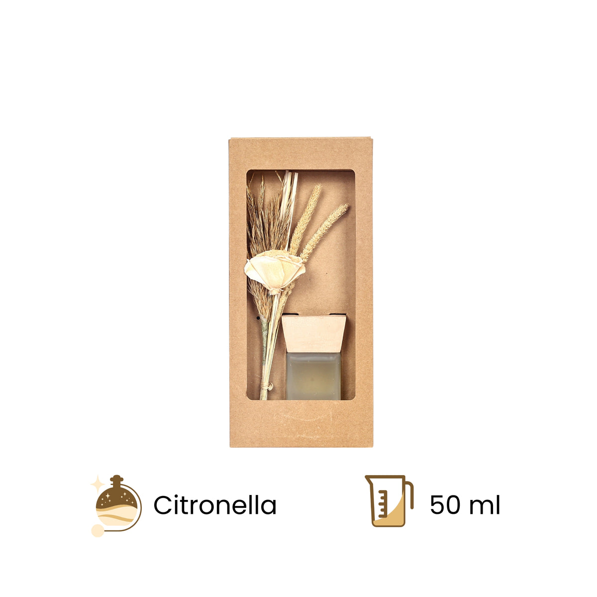 Citronella Aroma Reed Diffuser—Golden – Natriel