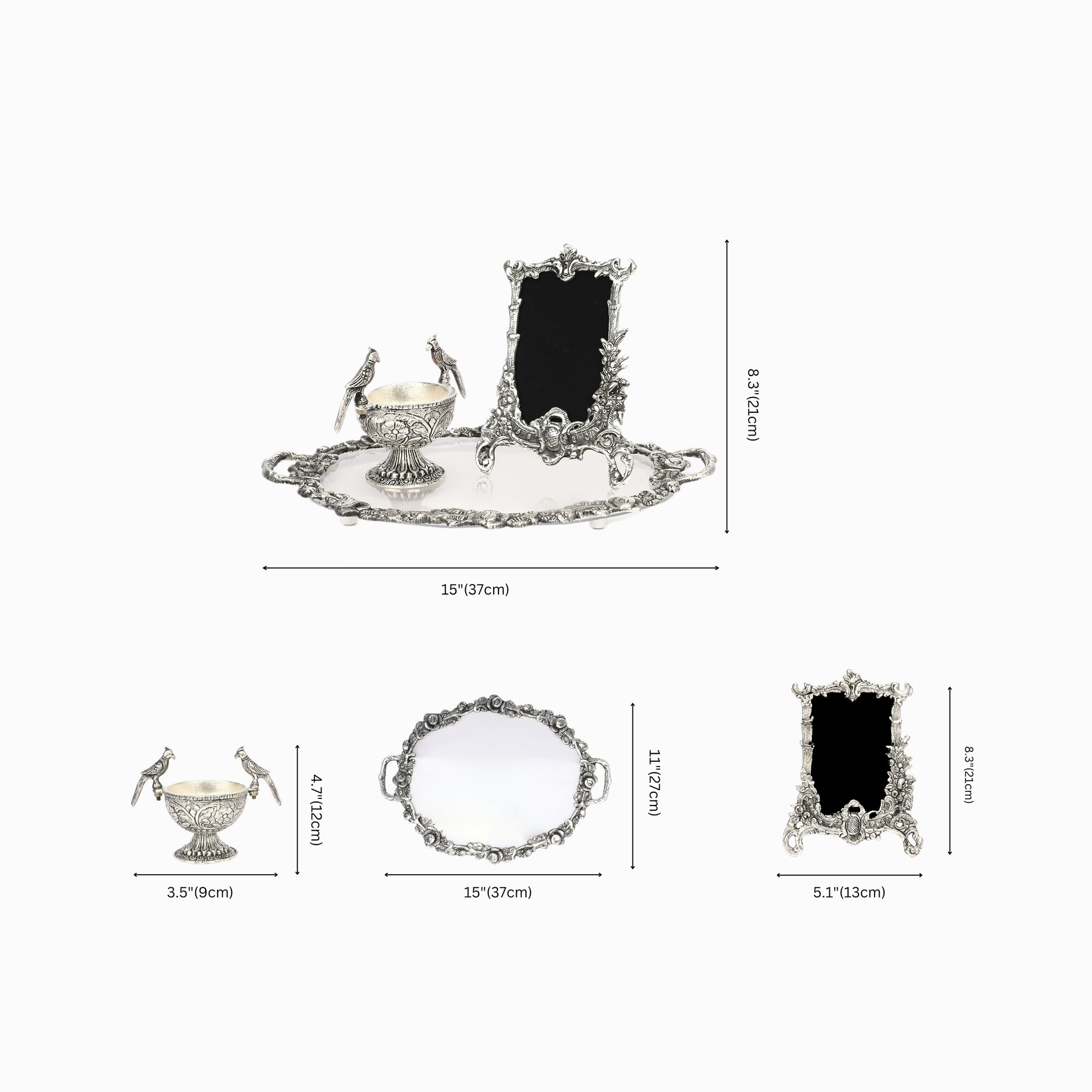 German Silver Gift Set—Silver – Natriel