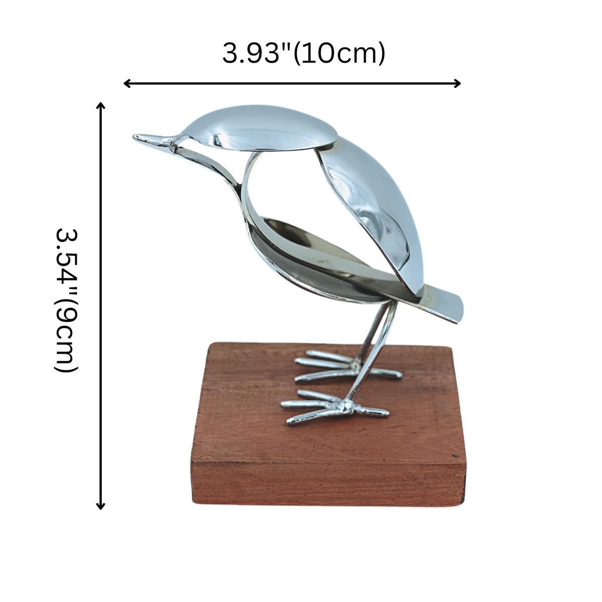 Handcrafted Steel Bird Showpiece – Artistic Decor Made from Recycled C ...