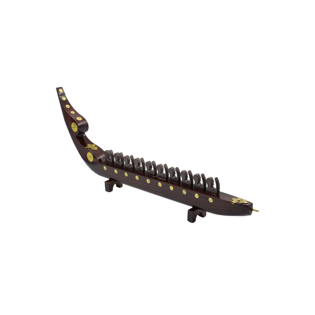Handcrafted Wooden Snake Boat Showpiece – Home Décor Item – Natriel