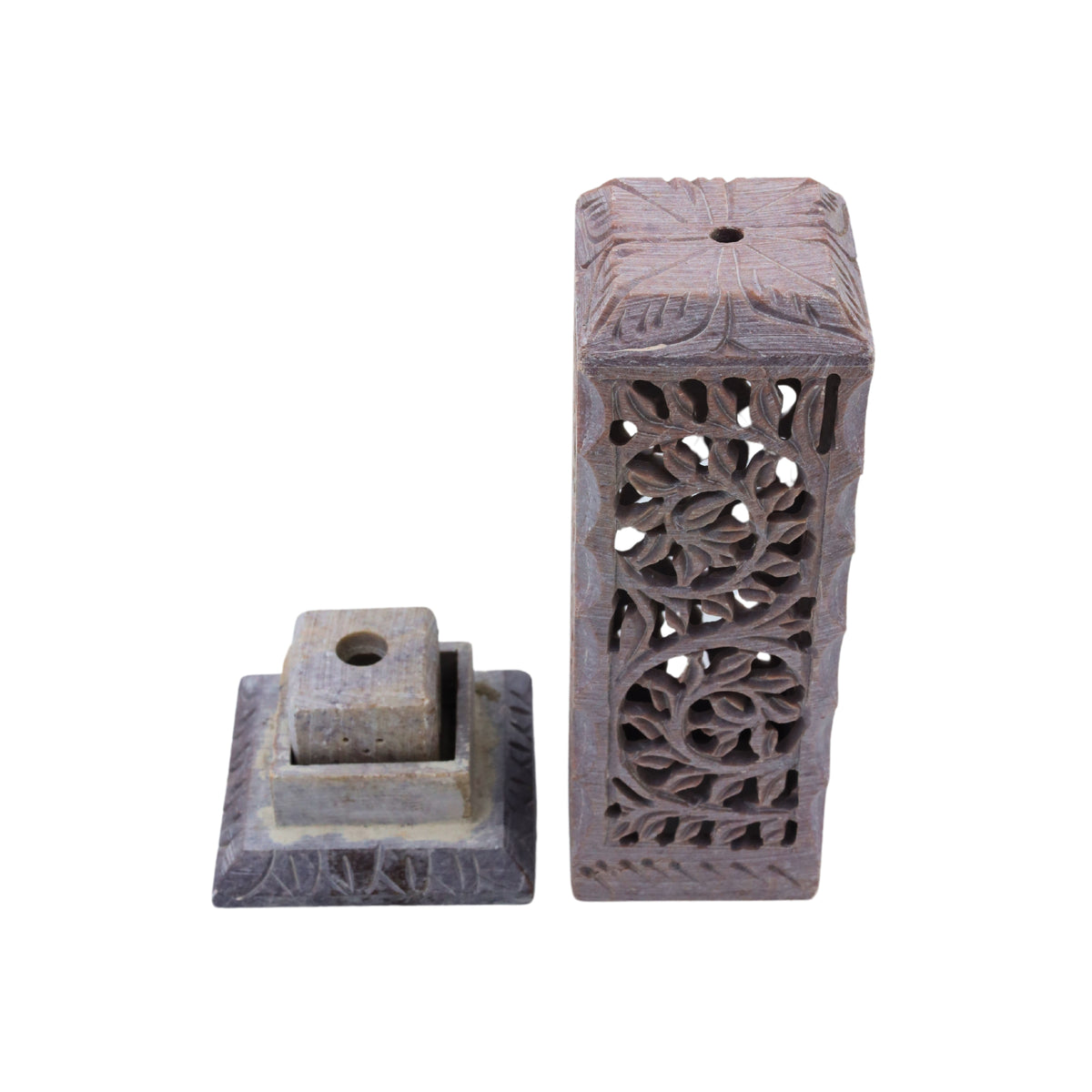 Handcrafted Soapstone Incense Stick & Candle Holder – Natriel